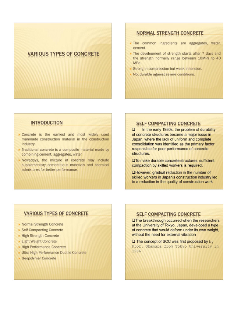 Module 14 (Various Types of Concrete) | PDF
