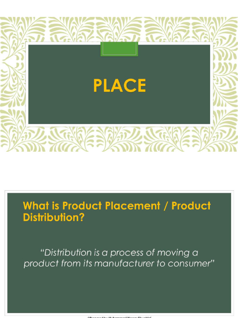 Place - 4Ps | PDF
