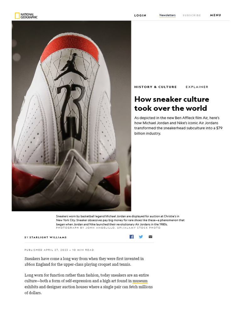 SHS - Case 6 How Sneaker Culture Took Over the World | PDF | Sneakers ...