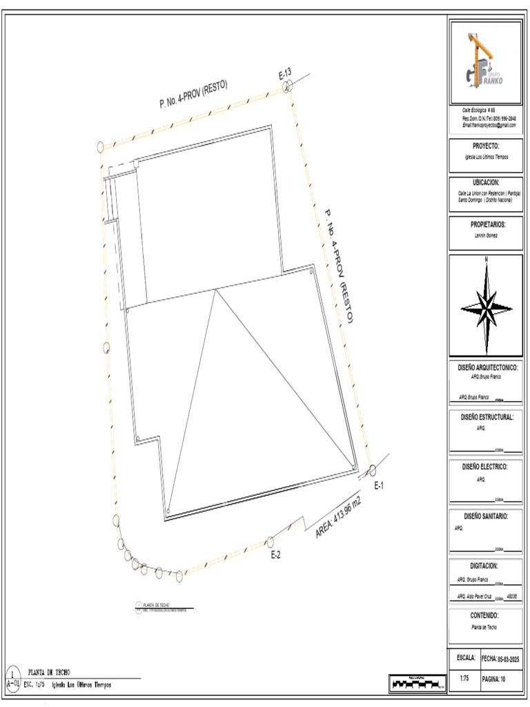HOJA (18X24) PARA PLANOS DEL PROYECTO IGLESIA-Layout1 | PDF