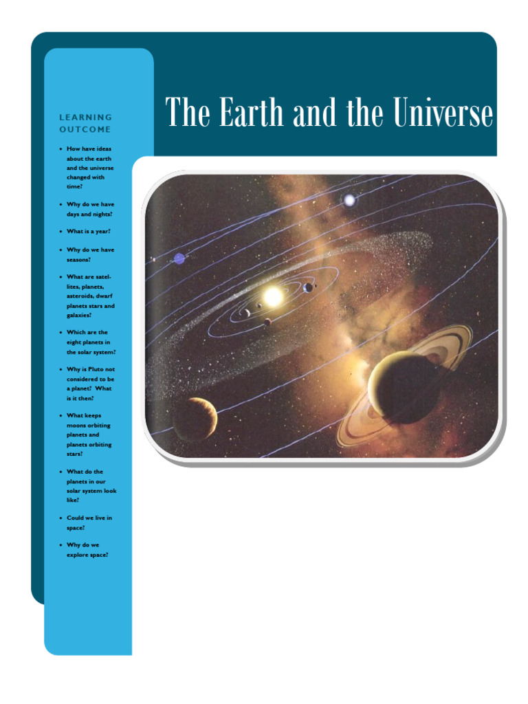 The Earth and The Universe | PDF | Planets | Sun