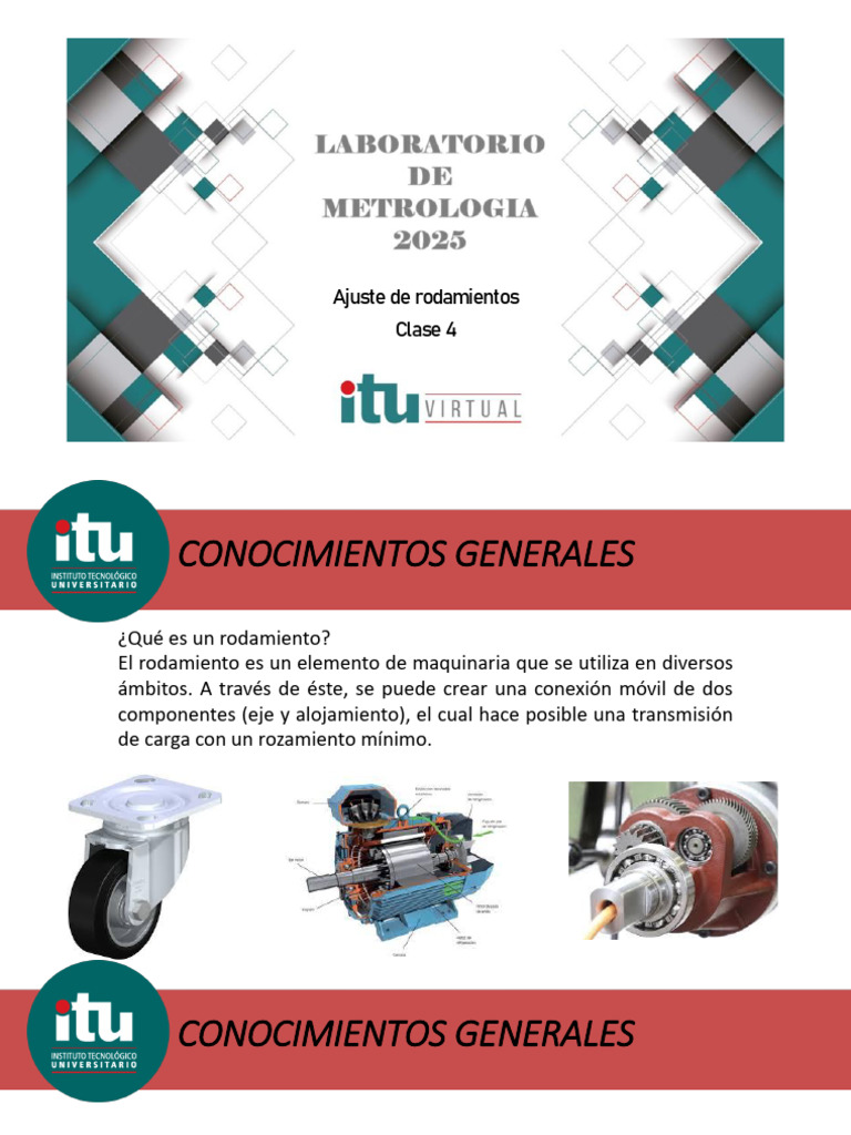 Ajuste de Rodamientos Clase 4 | PDF | Ingeniería mecánica