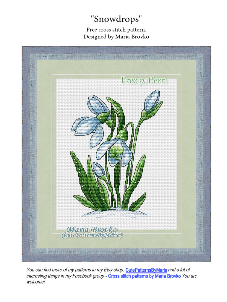 Snowdrops Free Pattern | PDF