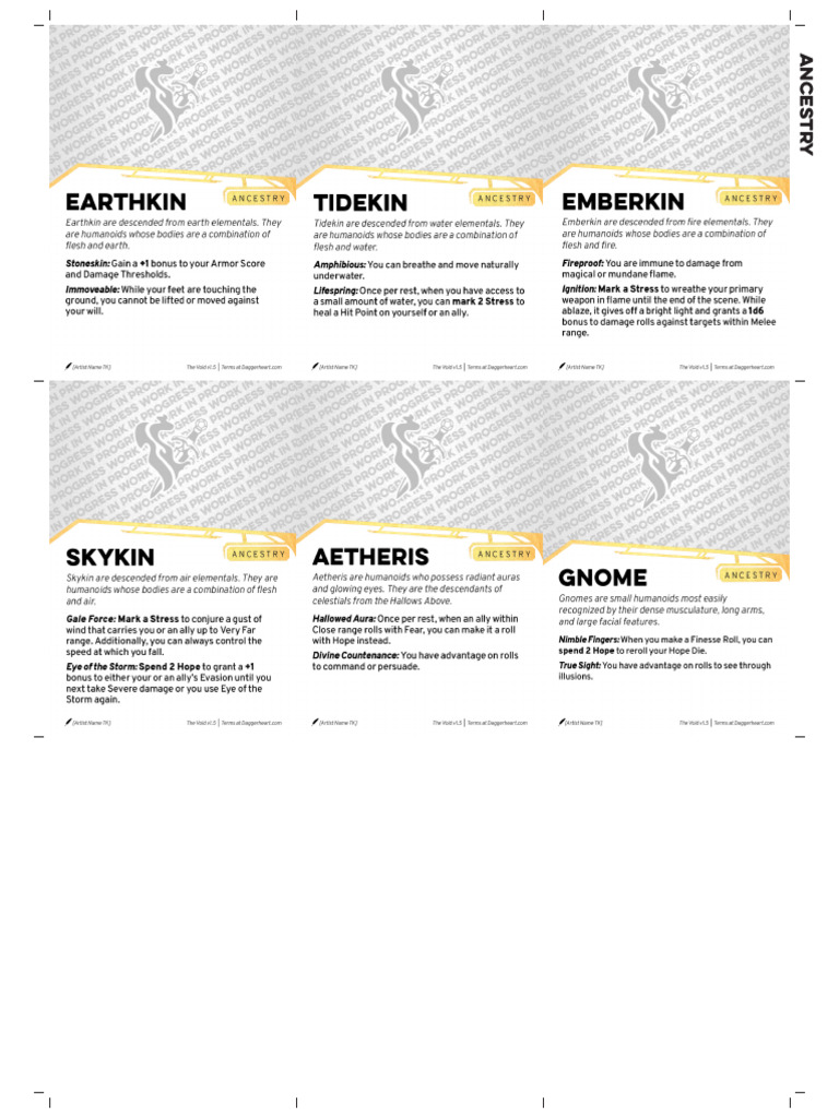 Heritage v1.5 the Void | PDF