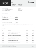 U.S. Bank Statement Example: Feb-Mar 2023 | PDF