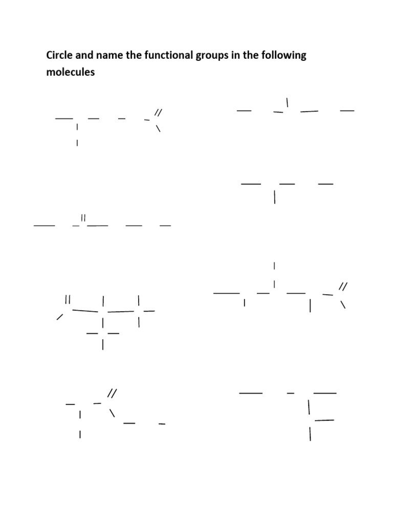 Functional Groups Practice | PDF