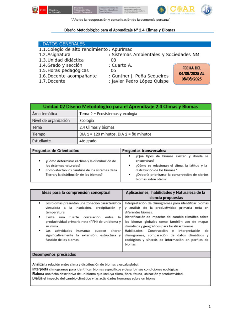 DMpA - 2.4 Climas y Biomas | PDF | Clima | Desierto