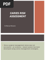 CAMBRA Caries Risk Assessment Form | PDF | Health Care | Dentistry