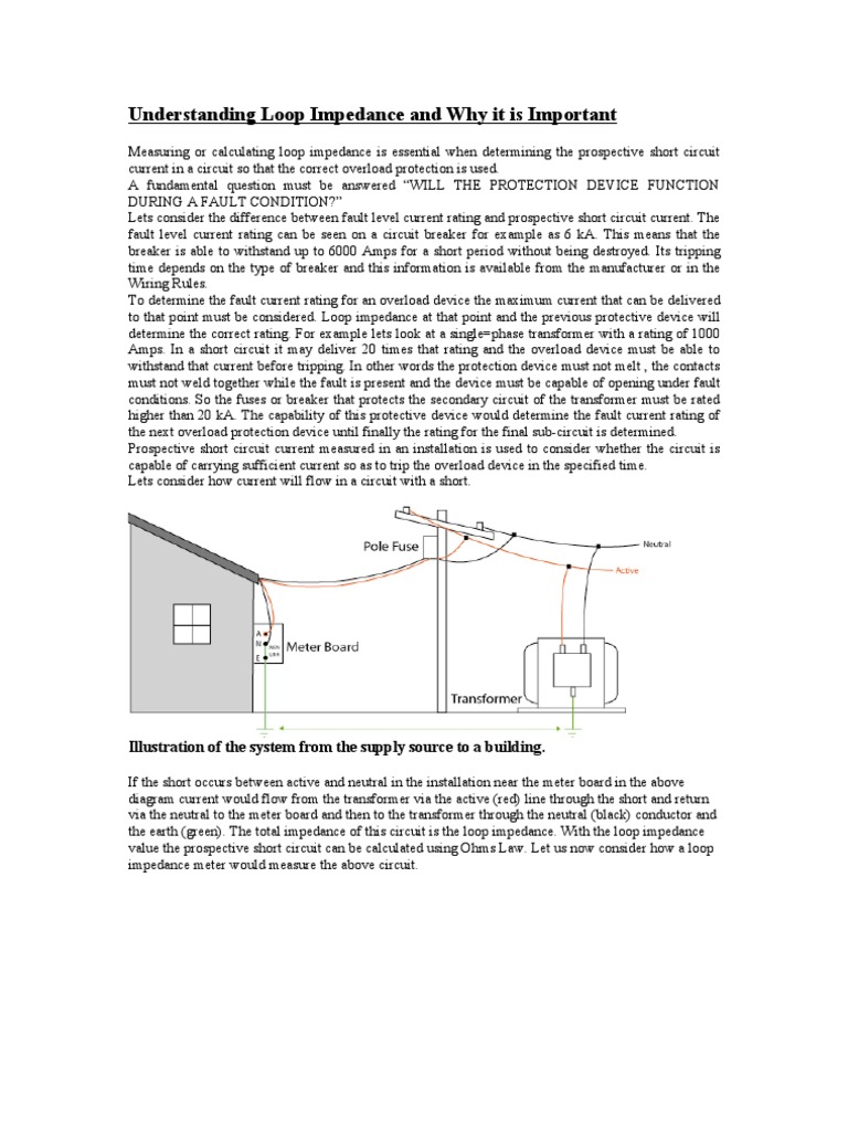 The Importance of Earth Loop Impedance | PDF | Electrical Impedance ...