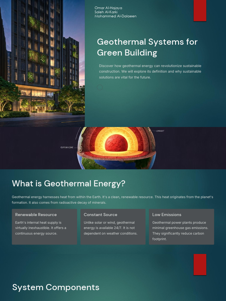 Geothermal Energy for Sustainable Building | PDF | Green Building ...