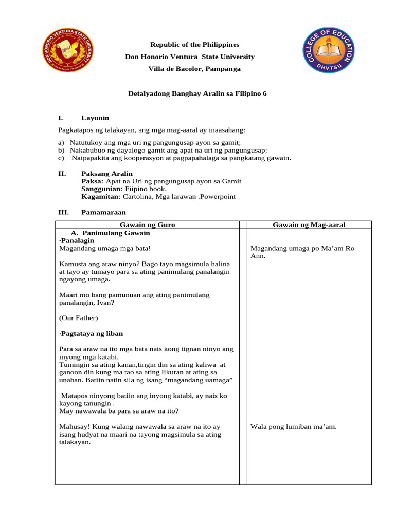 Filipino 6 | PDF