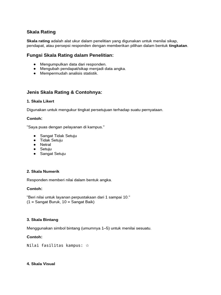 Skala Rating | PDF
