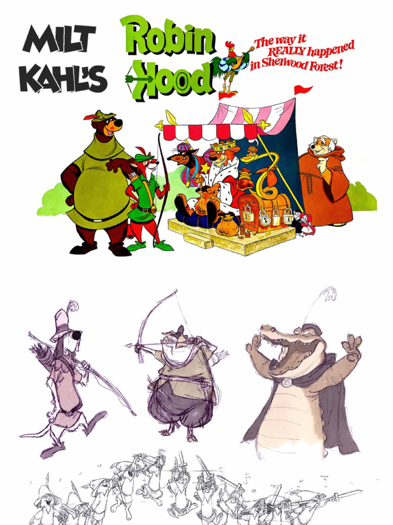 Robin Hood- Milt Kahl Development + Model Sheets | PDF