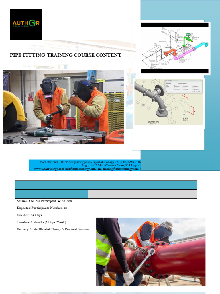 Pipe Fitting Training Course Overview | PDF | Pipe (Fluid Conveyance ...