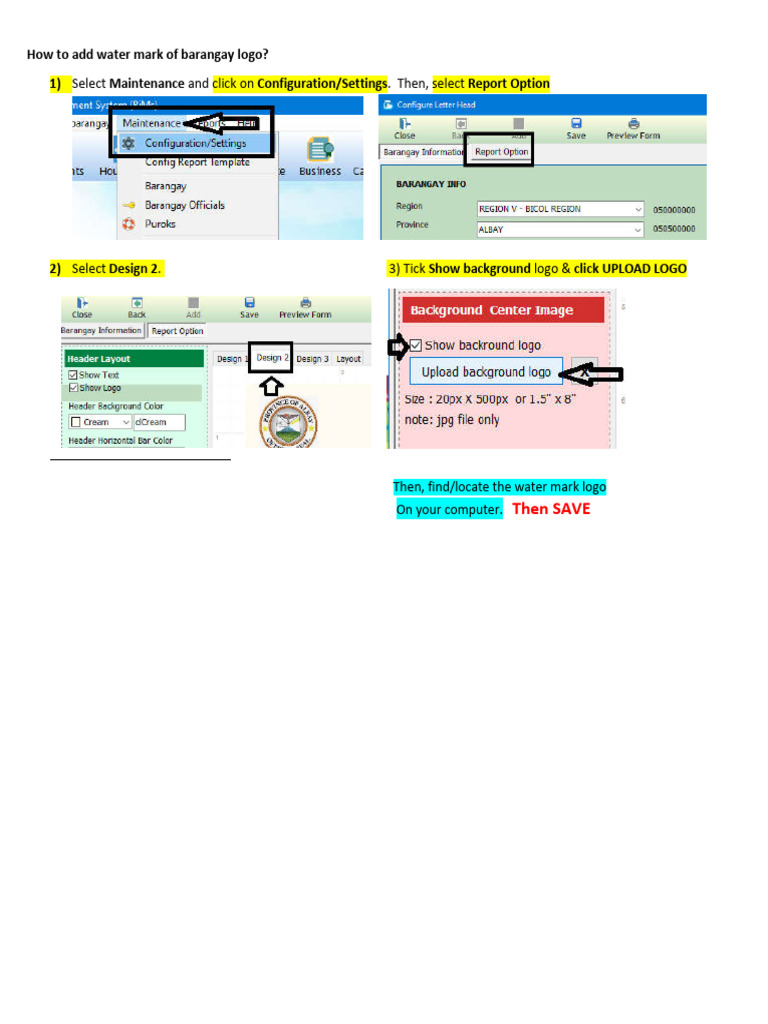 How to Add Water Mark | PDF