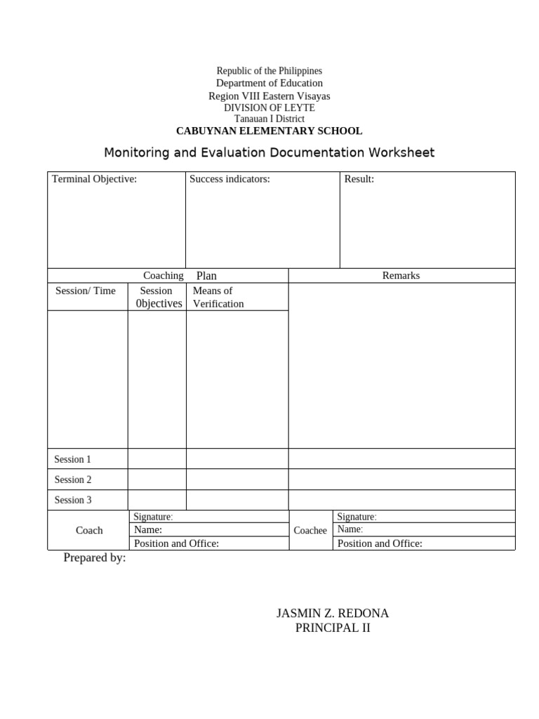 M & e Tools | PDF