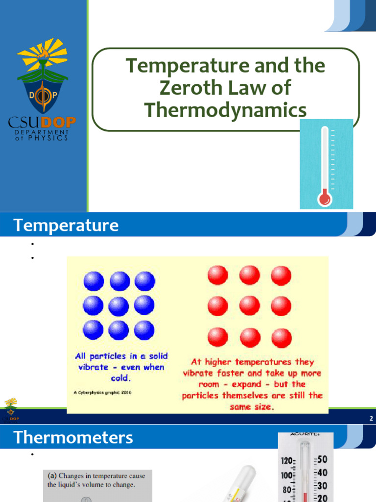 Thermodynamics: Heat and Temperature Basics | PDF | Temperature ...