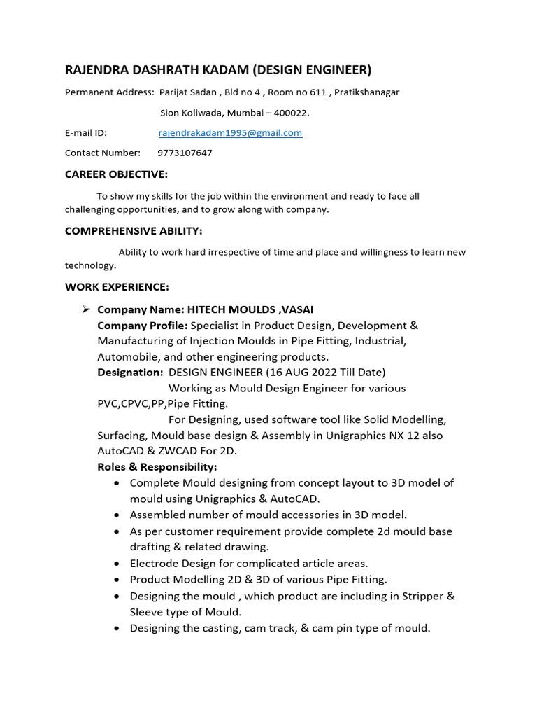 Rajendra Dashrath Kadam | PDF