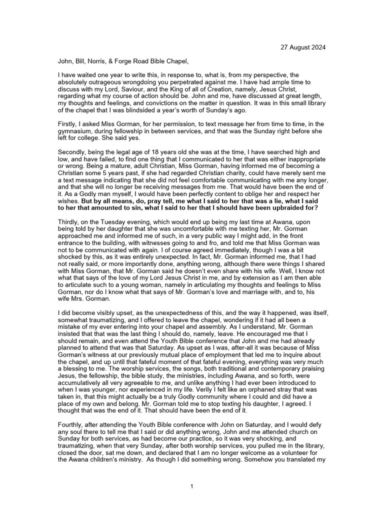 Witness Testimony Deposition StatementREVISEDTargetedIndividual | PDF ...