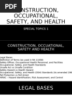COSH Definition of Terms | PDF | Occupational Safety And Health | Safety