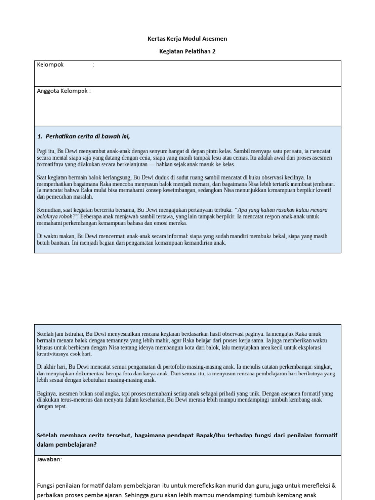 4.Lk Modul 4 _ Asesmen Pm Paud Kp 3 | PDF