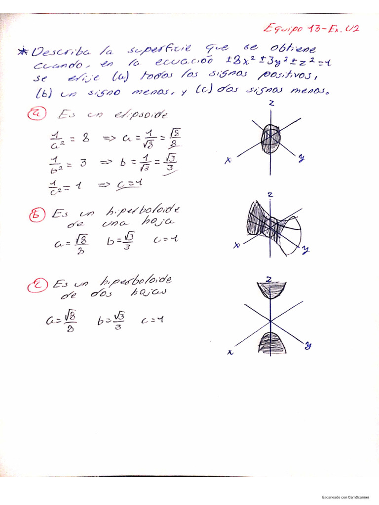 Examen U2 Vectorial - Equipo 13 | PDF