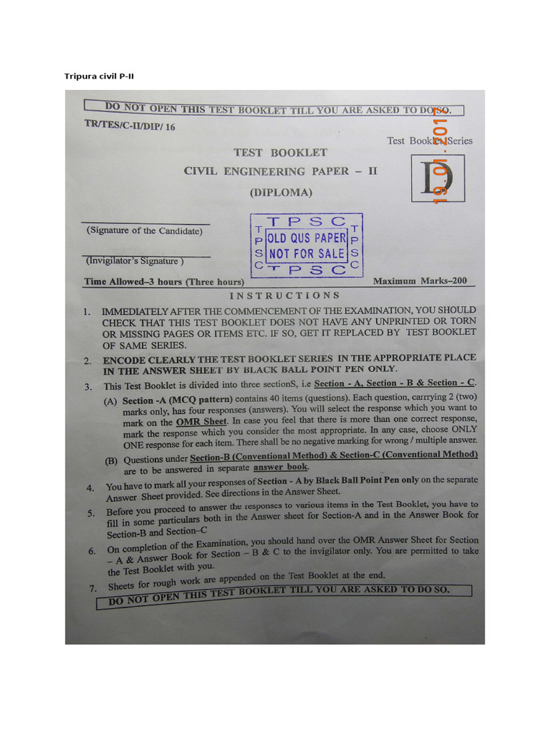 TES DIP Civil P-II | PDF
