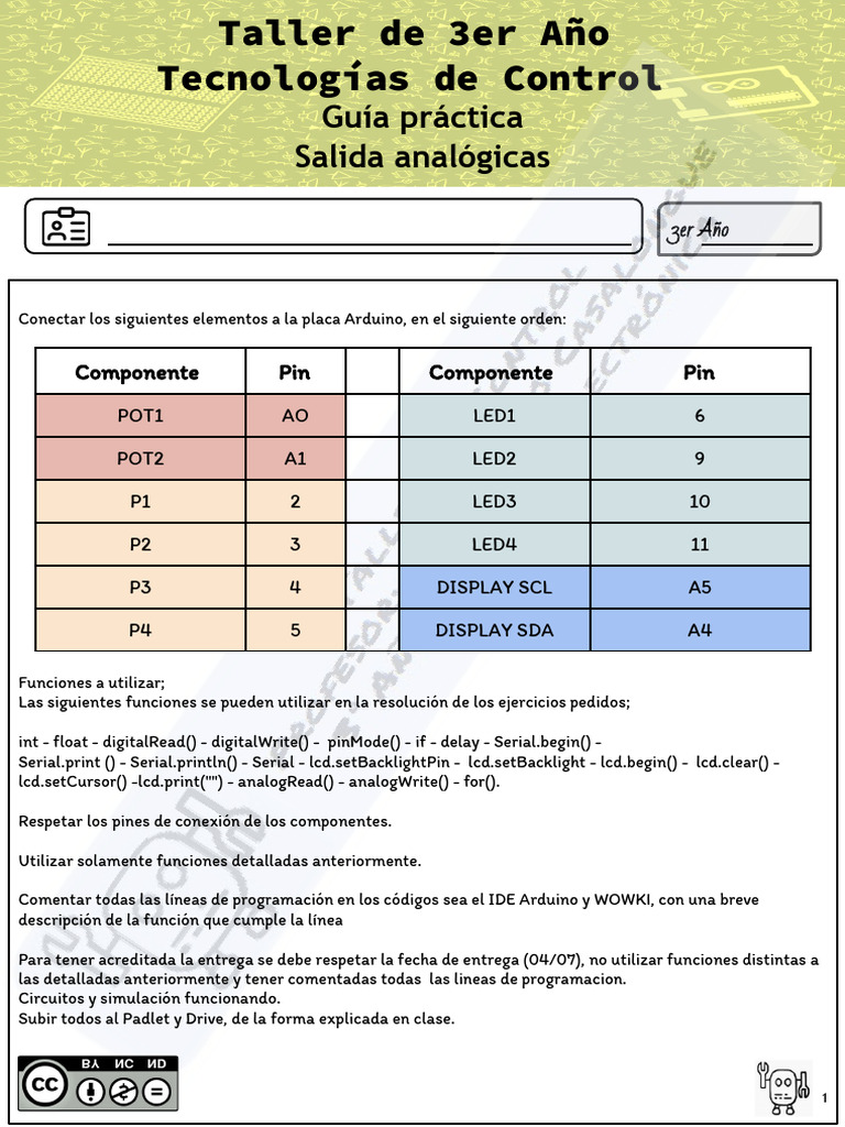 9 - Arduino - Salidas Analógicas - Guía Practica | PDF | Ingeniería ...