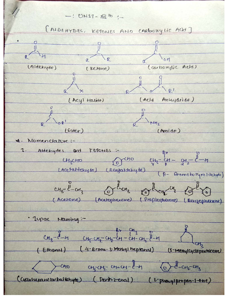 12-Aldehydes Keton and Carboxyllic Acids | PDF