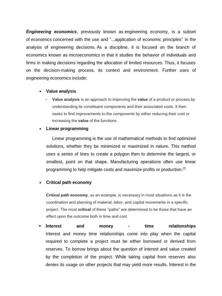 Engineering Economics | PDF | Depreciation | Economics
