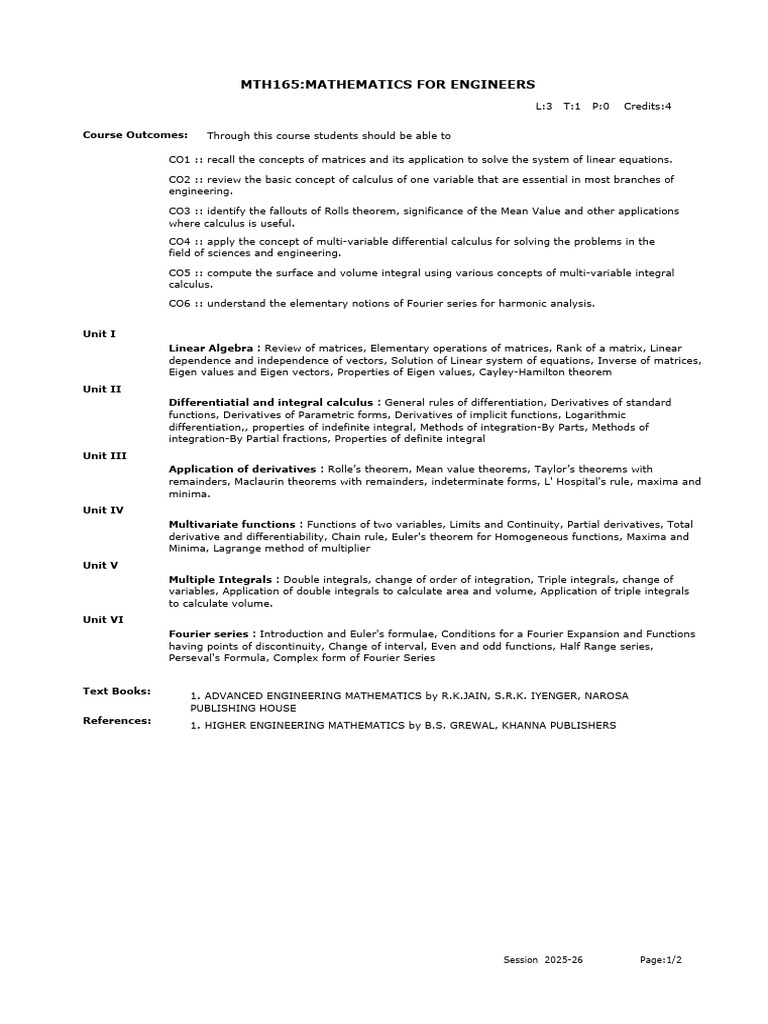 FRM Course Syllabus IPDownload | PDF | Integral | Derivative