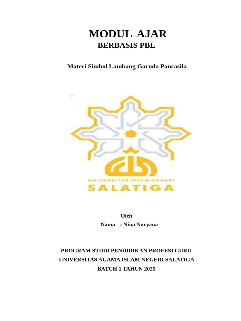 Modul PBL: Simbol Garuda Pancasila | PDF