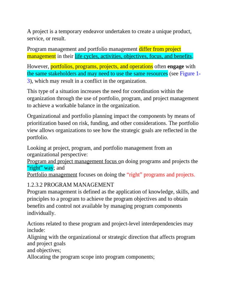 A Project Is A Temporary Endeavor Undertaken To Create A Unique Product ...