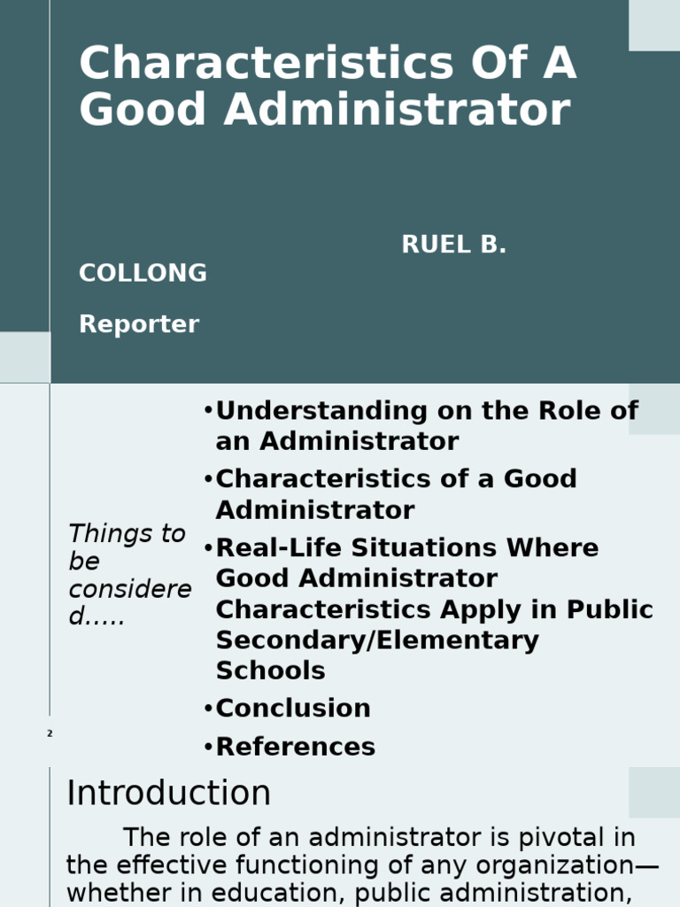 Key Traits of Effective Administrators | PDF | Leadership ...