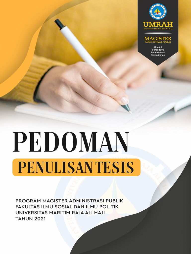 Pedoman Penulisan Tesis+Sk+Cover | PDF