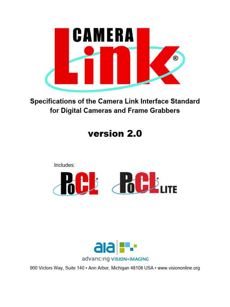 Camera Link v2.0 Feb10-2012 Final Cameralink标准协议 | PDF | Electrical Engineering | Computer ...