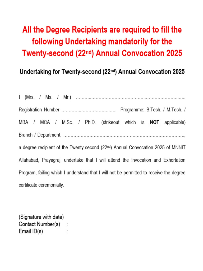 Undertaking | PDF