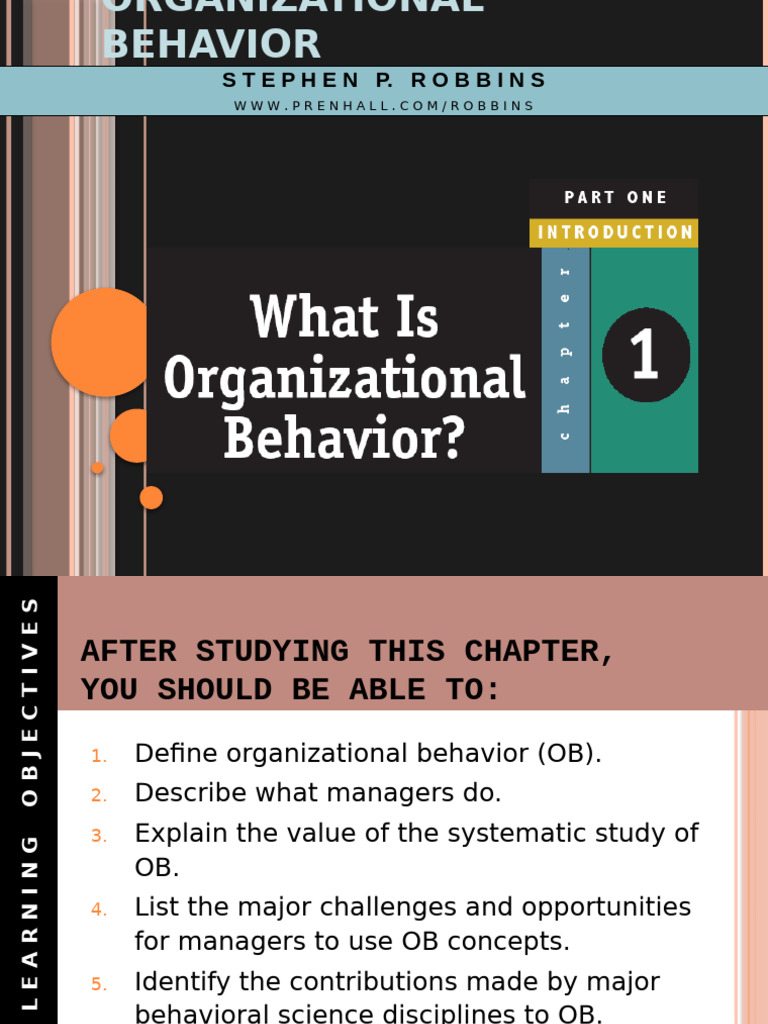 OB CH 1 | PDF | Organizational Behavior | Behavior