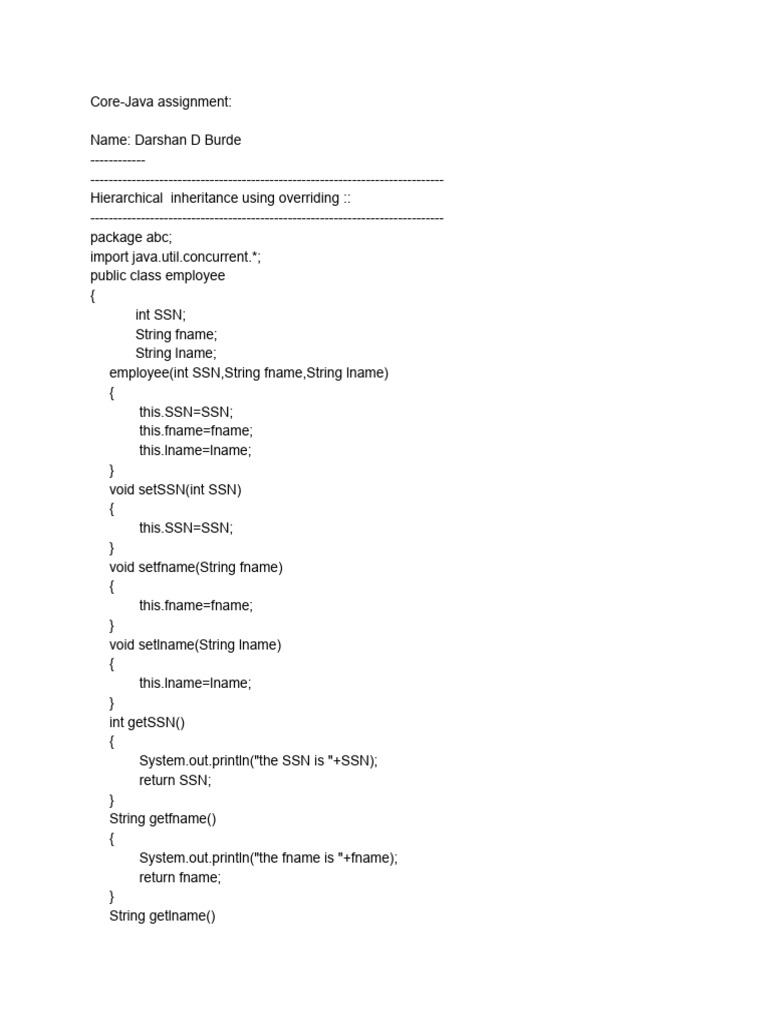 Rollno3 Darshandburde Corejava | PDF | Computer Programming | Sql