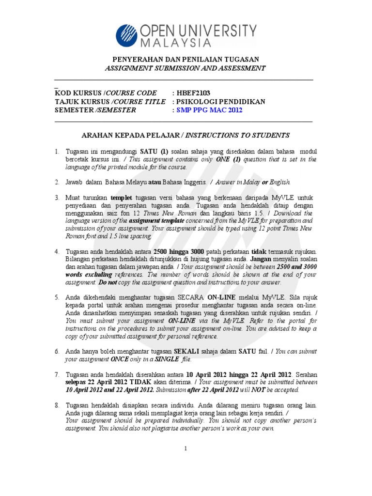 Panduan Tugasan Psikologi Pendidikan | PDF | Art