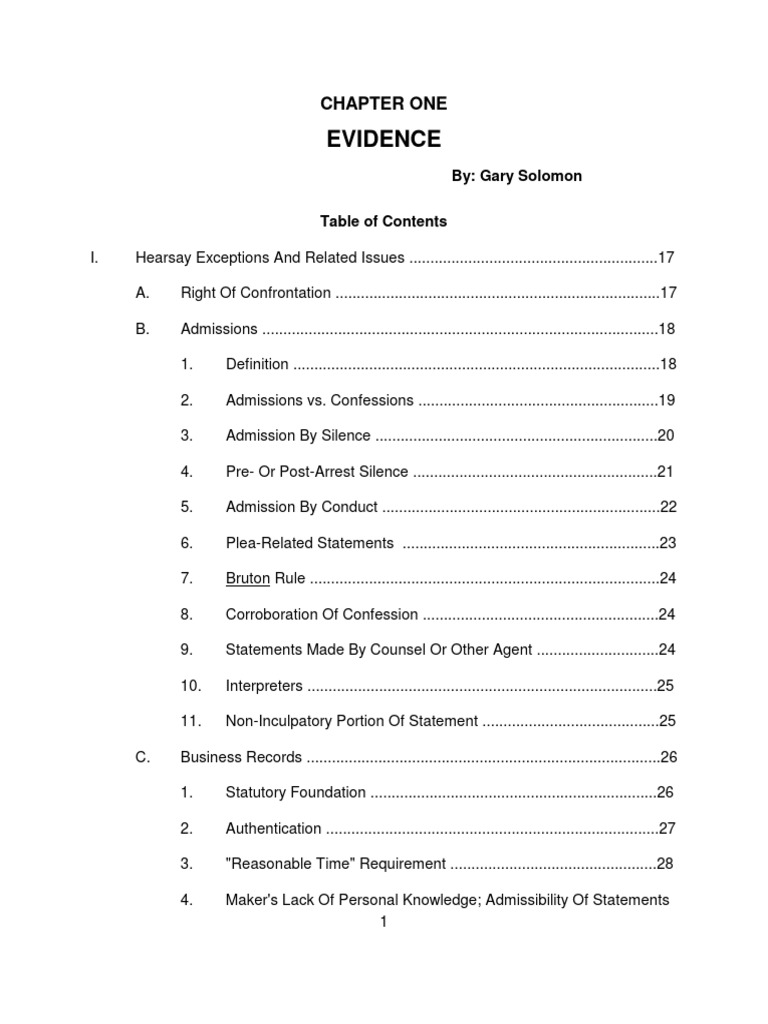 Blood Pressure Evidence Analysis | PDF | Confrontation Clause | Sixth ...