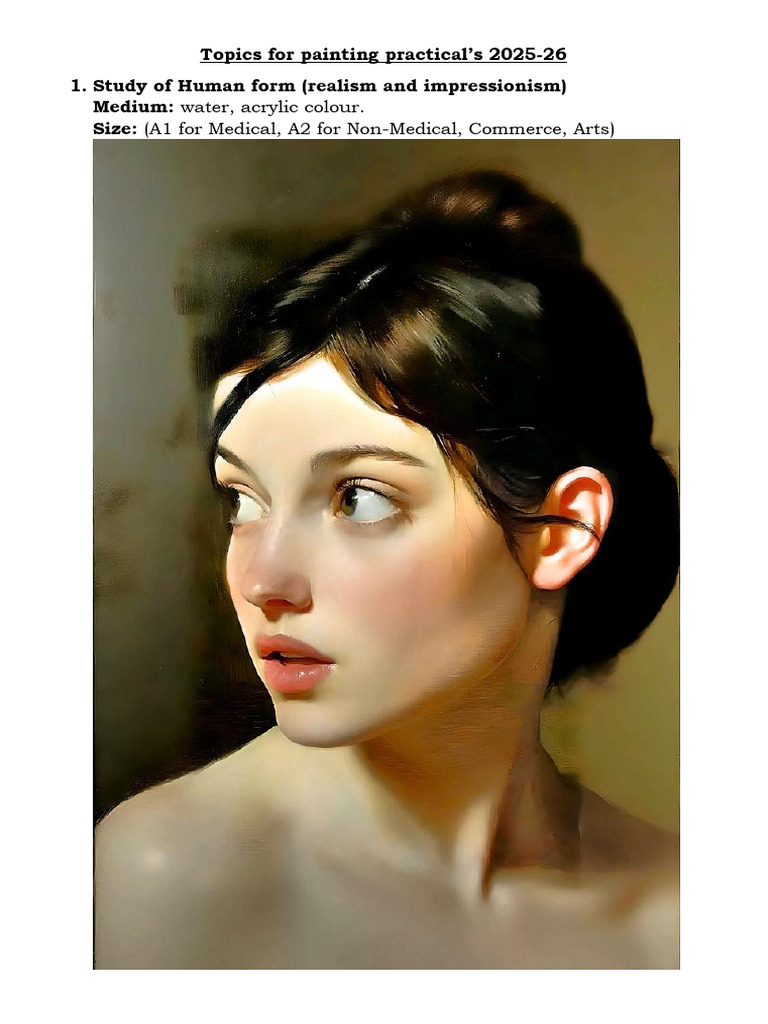 Class 12 Painting Syllabus 2025-26 | PDF