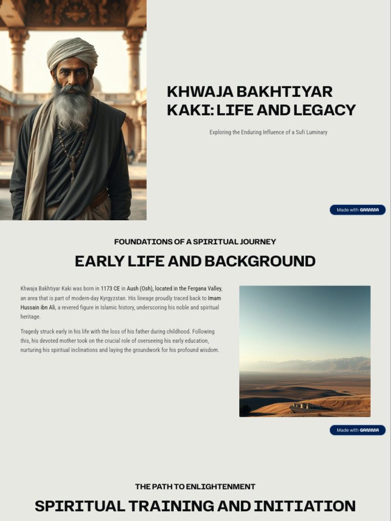 Khwaja Bakhtiyar Kaki Life and Legacy | PDF | Abrahamic Religions ...