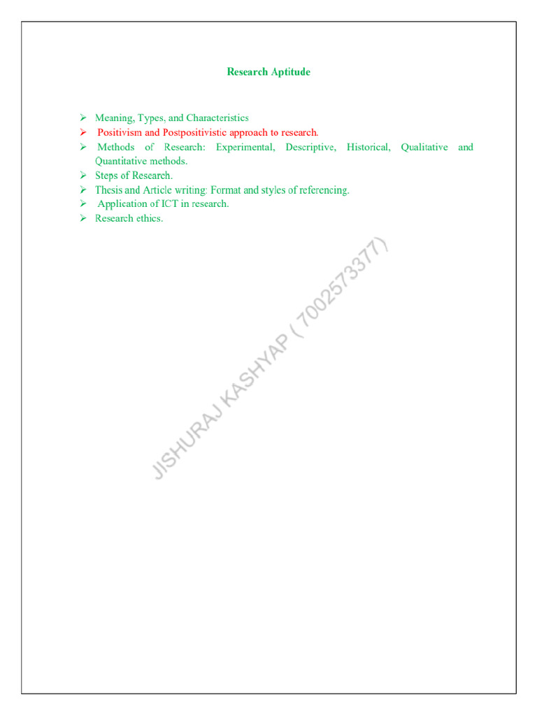 Unit-2 Research Aptitude | PDF