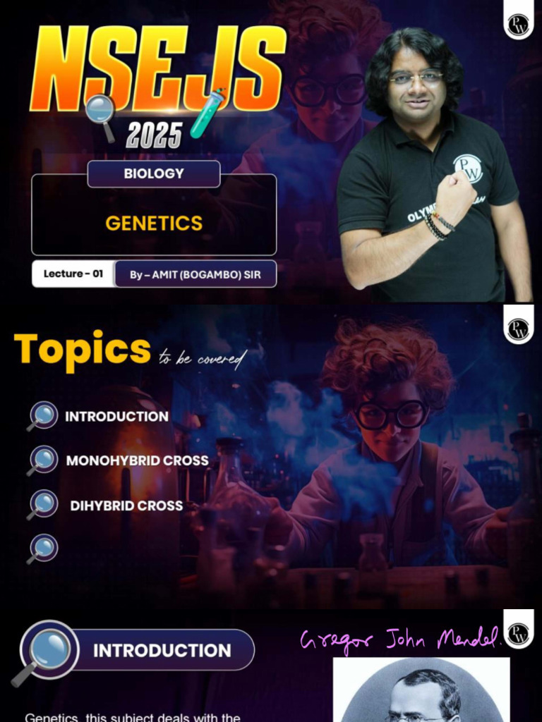 Genetics 01 - Class Notes | PDF
