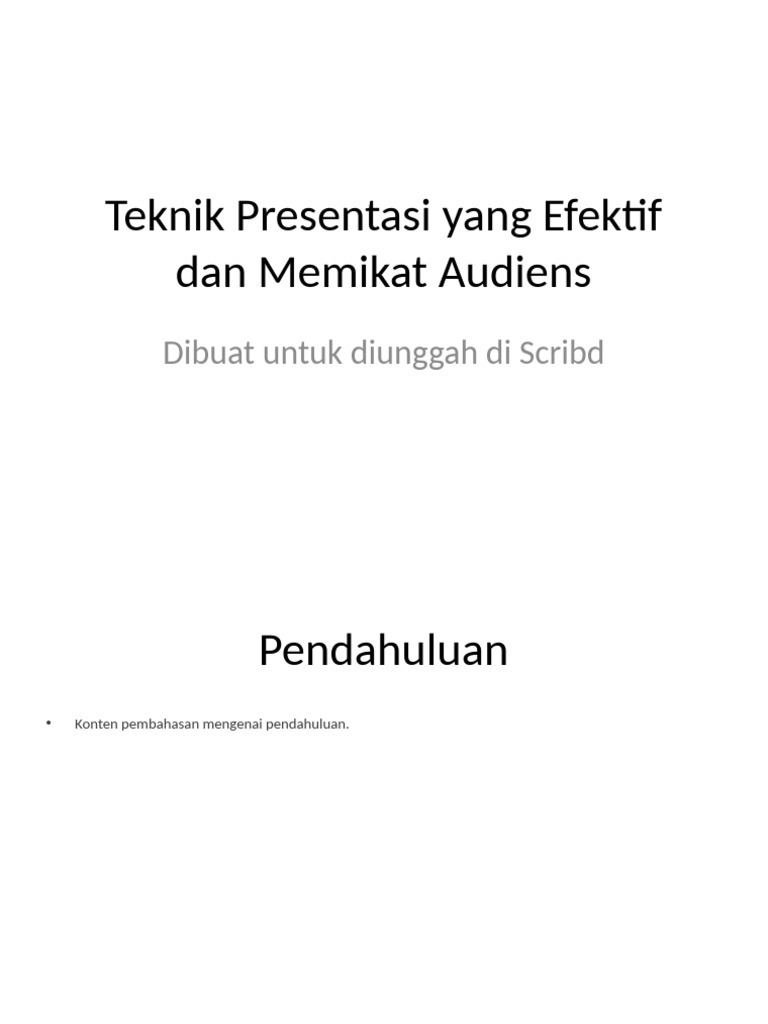 Teknik_Presentasi_yang_Efektif_dan_Memikat_Audiens | PDF