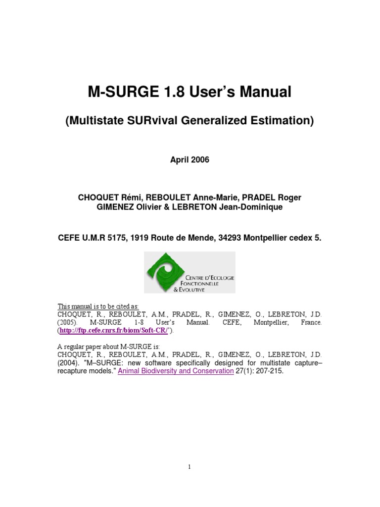 M Surge Manual v1 8 | PDF | Matrix (Mathematics) | Teaching Mathematics