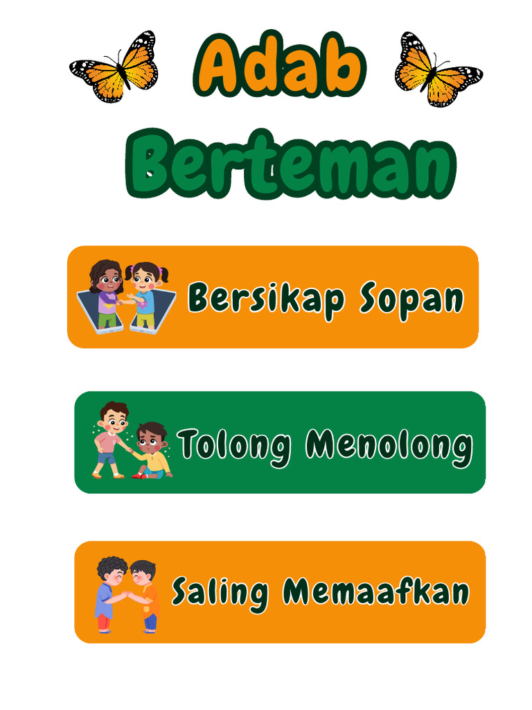 Adab Berteman yang Baik | PDF