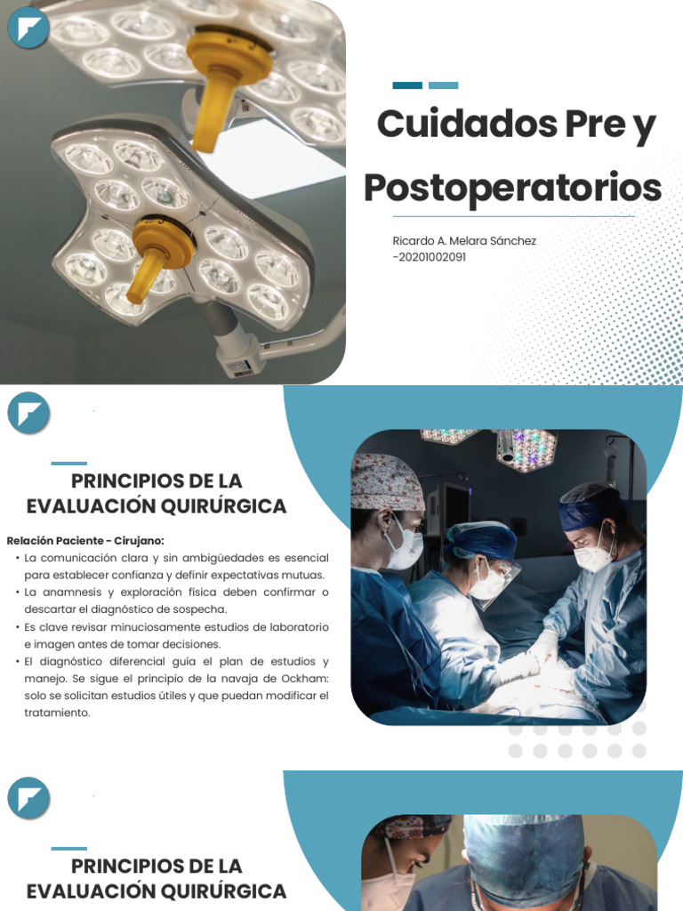 Cuidados Pre y Postquirurgicos - Clase de Cirugía | PDF | Asma | Cirugía