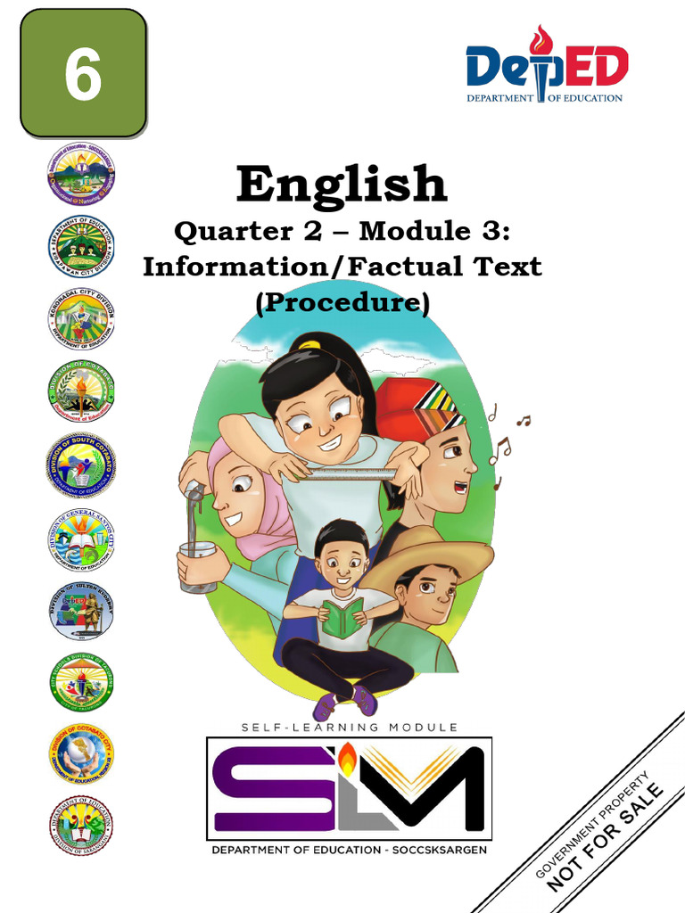 ENGLISH6 Q2 Mod3of8 Information or Factual Text (Procedure) v2.0 | PDF ...